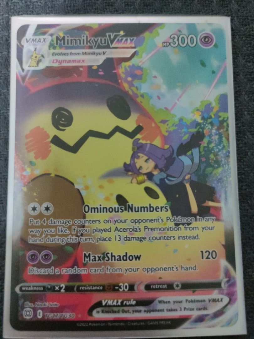 Mimikyu Vmax, Hobbies & Toys, Toys & Games on Carousell