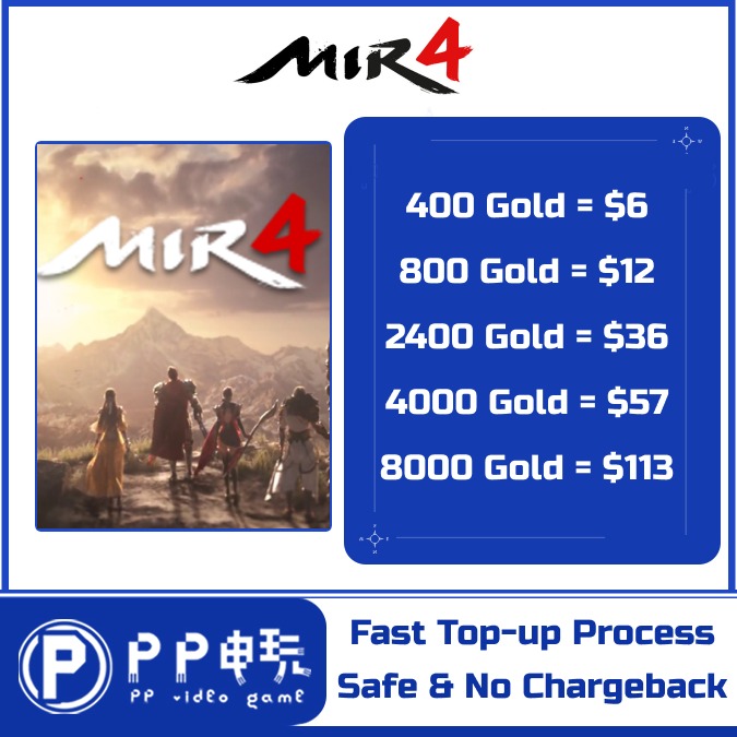 MIR4 MIR 4 Gold Top up, Video Gaming, Gaming Accessories, In-Game ...