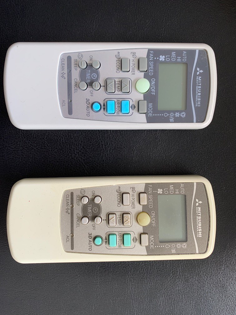 Mitsubishi air con remote control, TV & Home Appliances, Air ...