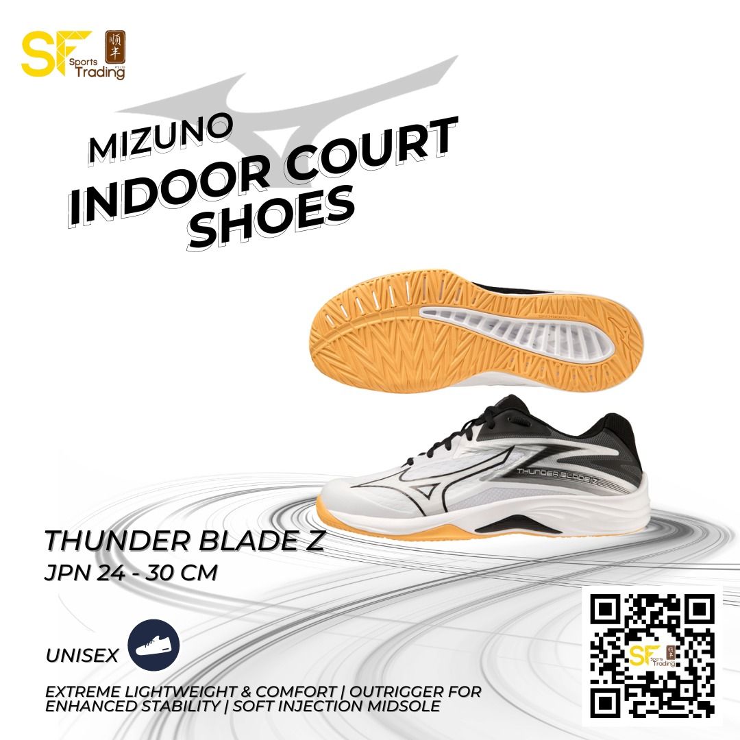 Mizuno Thunder Blade Z White / Black, Men's Fashion, Footwear, Sneakers ...