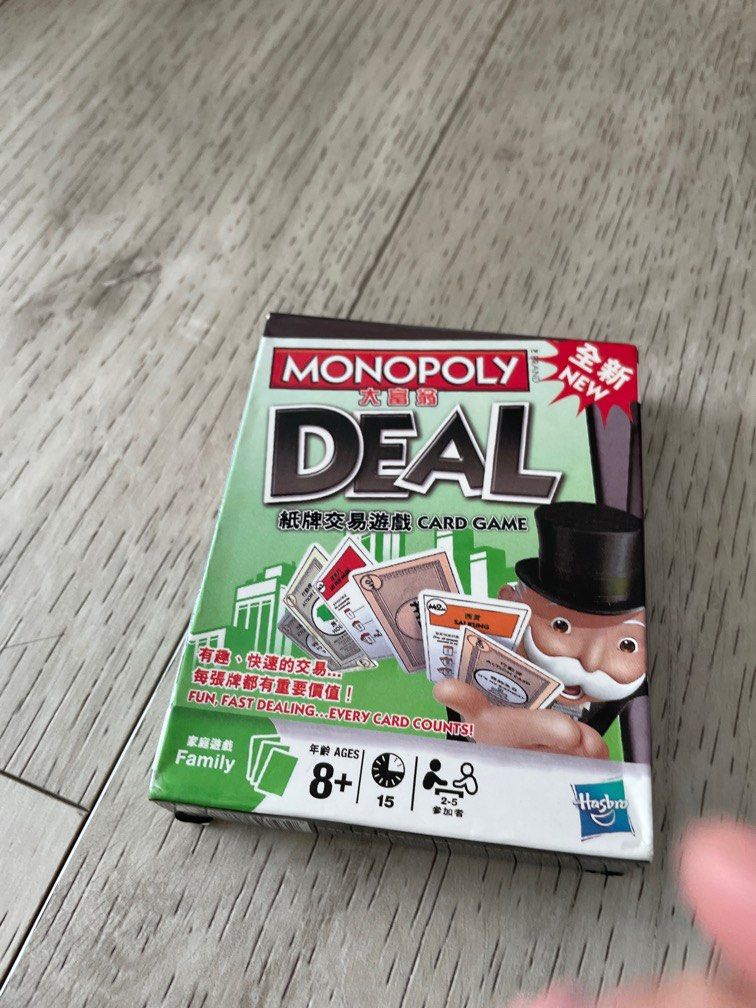 Monopoly deal (Chinese), Hobbies & Toys, Toys & Games on Carousell