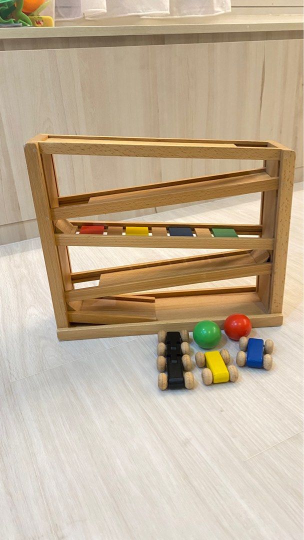 Montessori wooden ball tracker toy, Hobbies & Toys, Toys & Games on ...