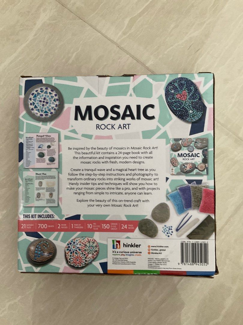 mosaic rock art craft kit, Hobbies & Toys, Stationery & Craft, Other ...