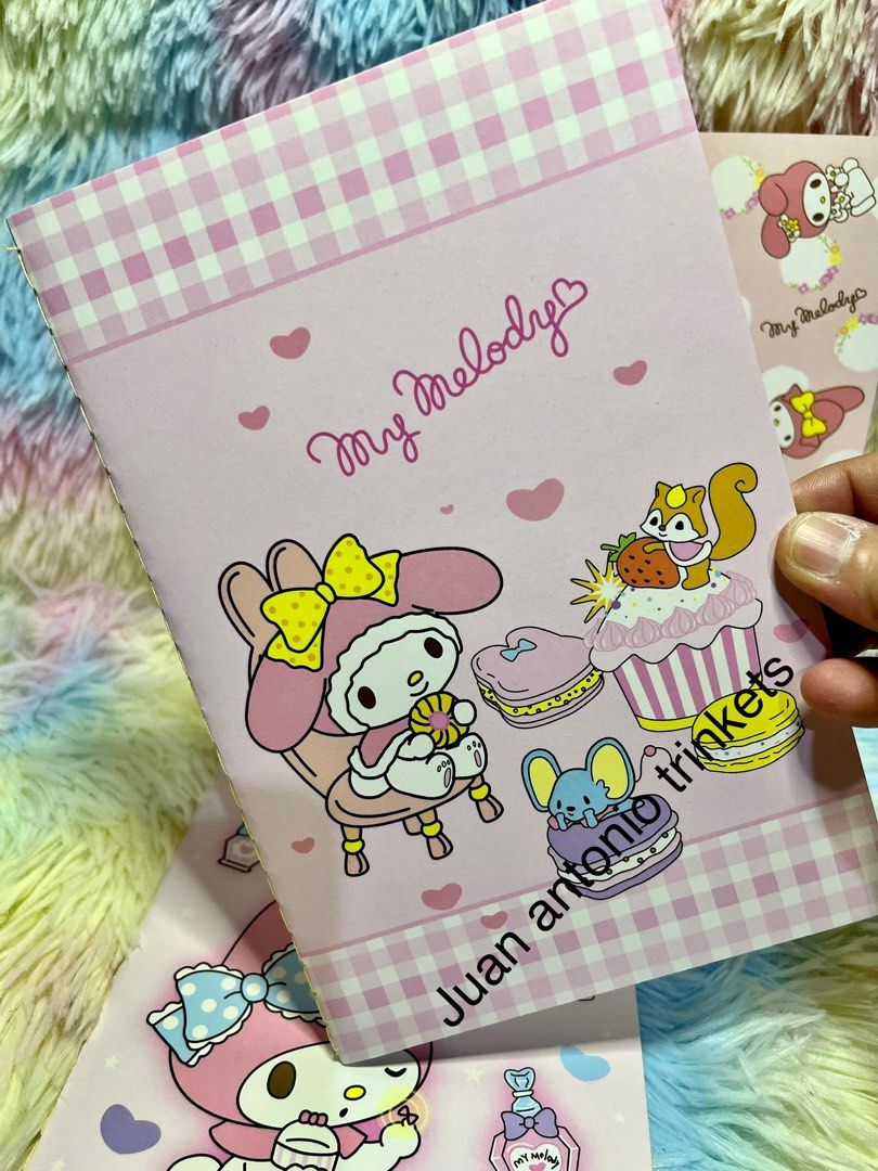 My Melody Stationery Lined Notebook, Hobbies & Toys, Stationary & Craft ...