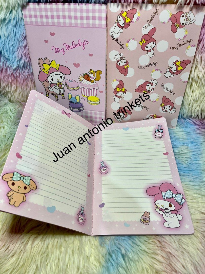 My Melody Stationery Lined Notebook, Hobbies & Toys, Stationary & Craft ...