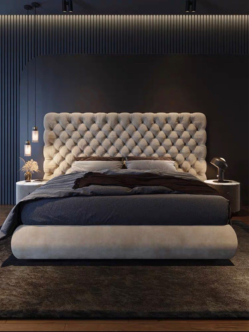 NABIER Modern Bedframe, Furniture & Home Living, Furniture, Bed Frames ...