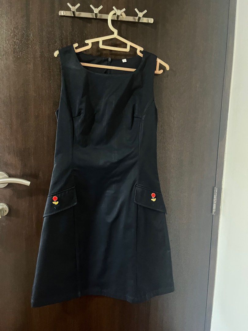 Navy blue work dress, Women's Fashion, Dresses & Sets, Dresses on Carousell