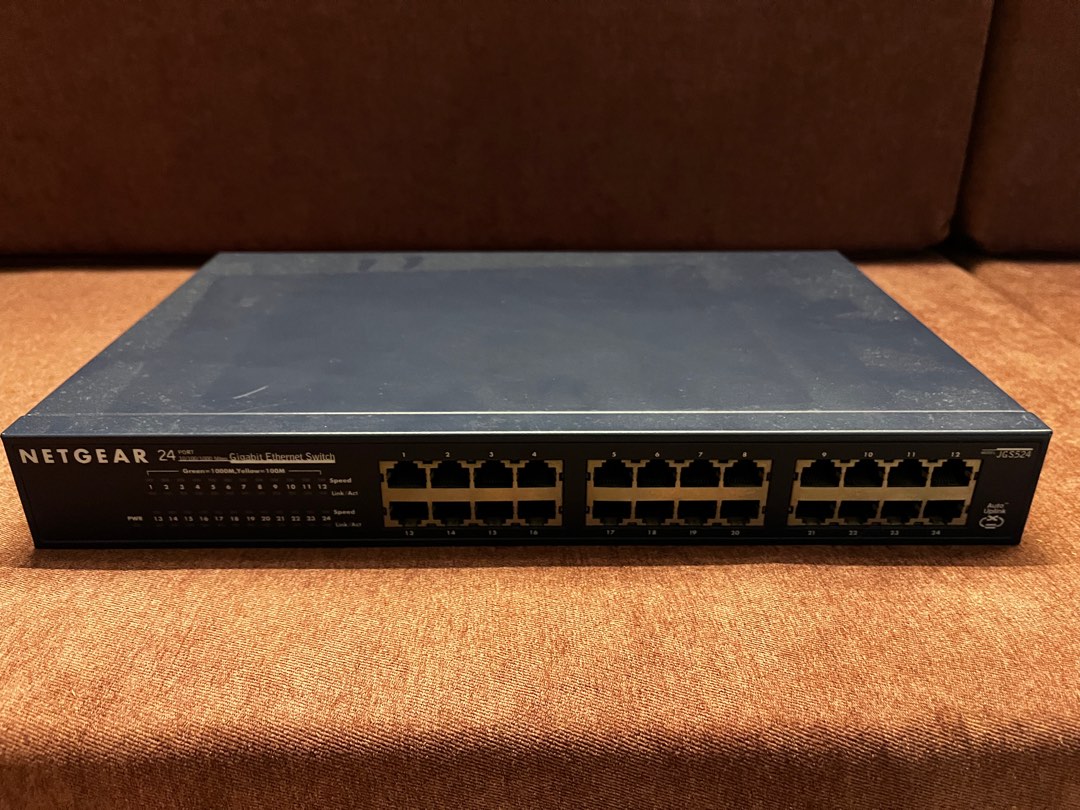Netgear 24 port gigabit switch, Computers & Tech, Parts & Accessories ...