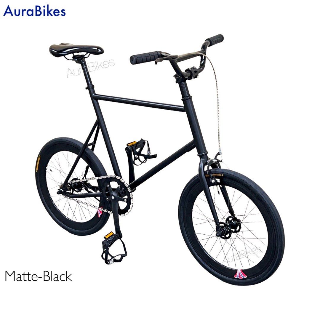 New 20” Mini Velo Fixie Bicycle Bike Fixed Gear Hybrid, Sports ...