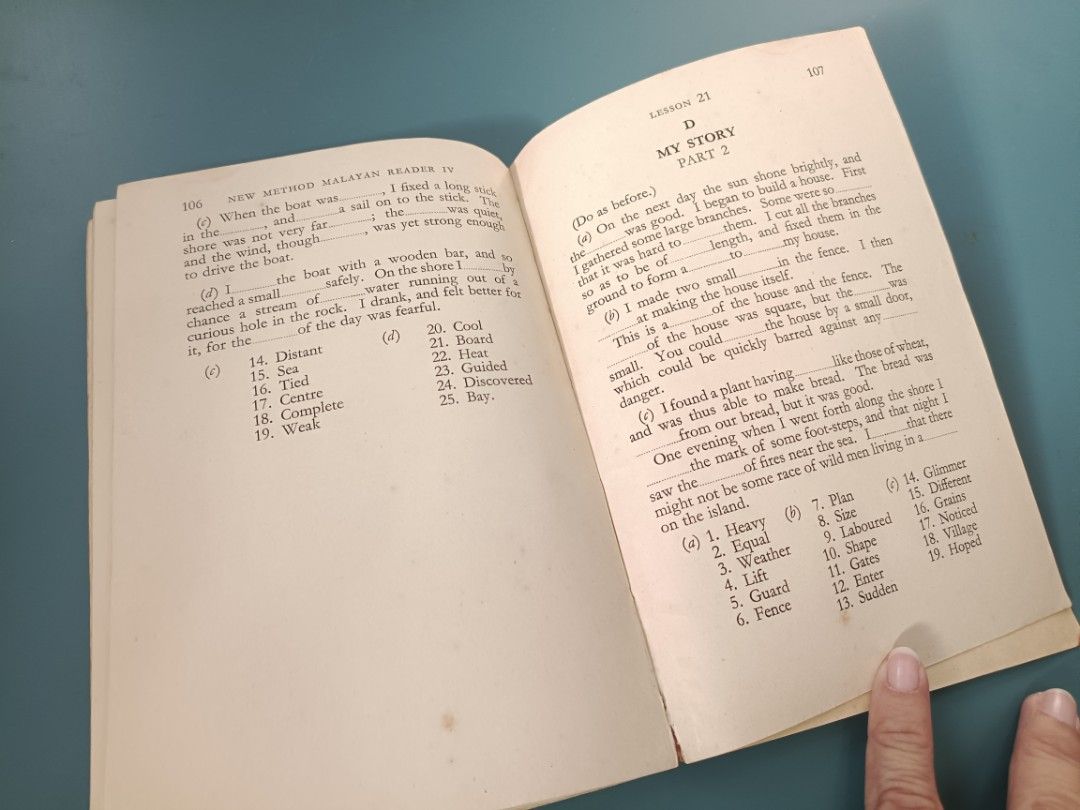 New Method Malayan Readers (1947 first print, antique), Hobbies & Toys ...