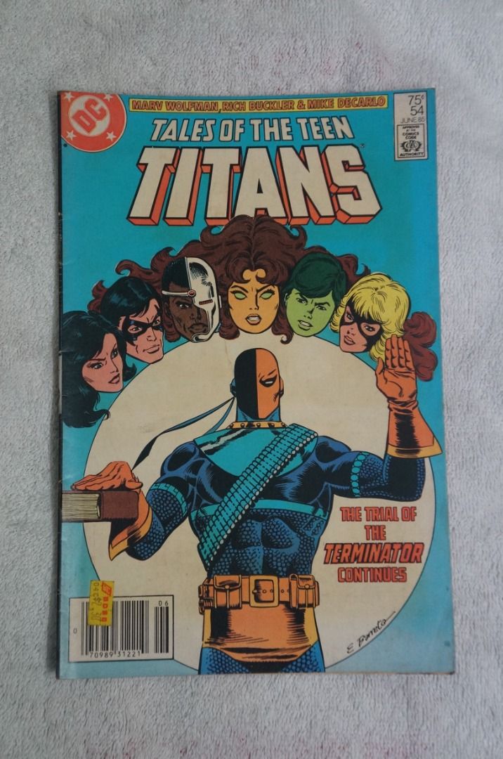 New Teen Titans (1980) (Tales Of ... ) issue 54. Deathstroke cover ...