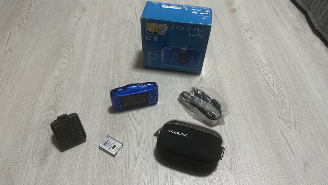 Nikon Coolpix W150 Blue, Photography, Cameras on Carousell