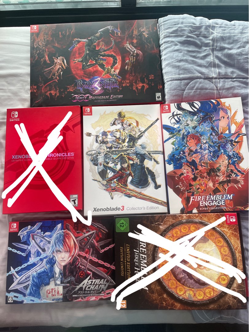 Nintendo Switch Collector edition games XC3 BAYONETTA ASTRAL CHAIN FIRE ...