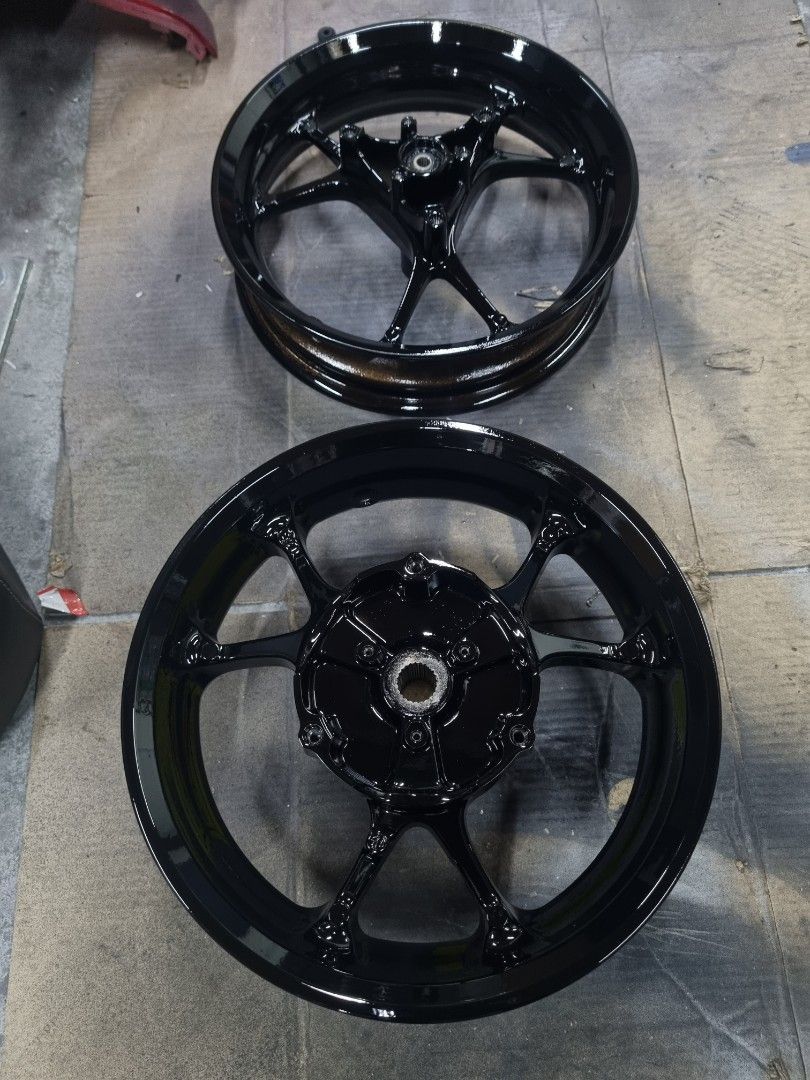 NMAX V2 Black Rims, Motorcycles, Motorcycle Accessories on Carousell