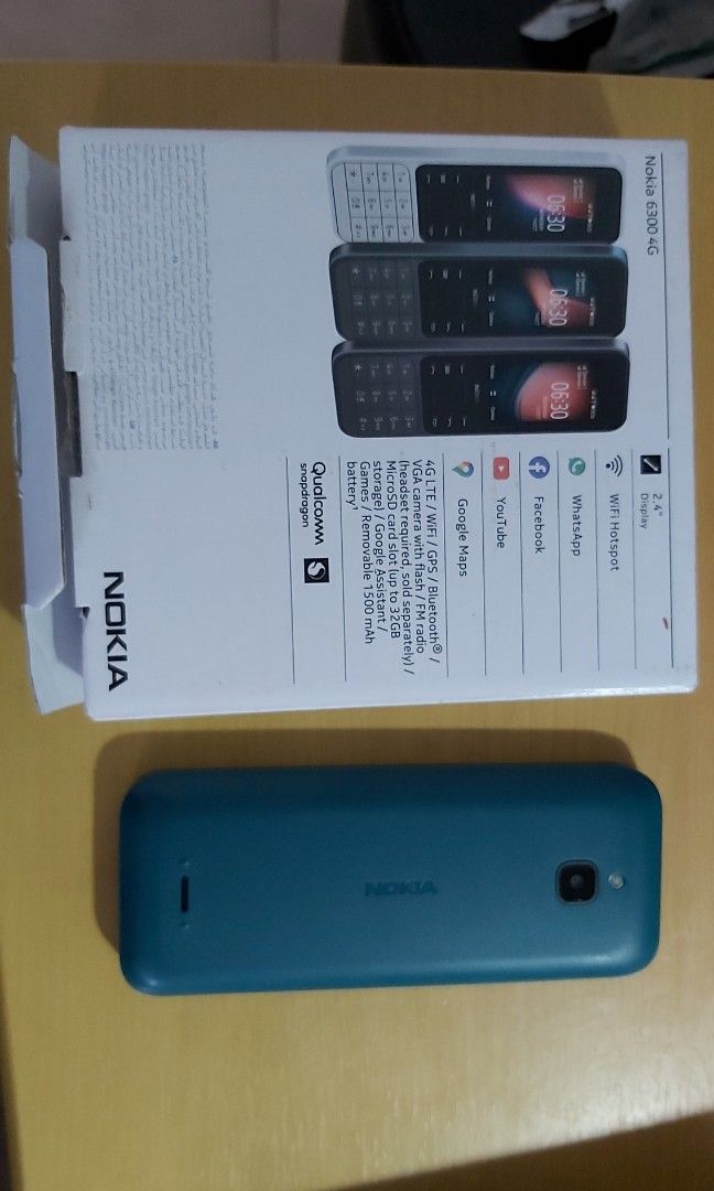 Nokia model 6300 4G sea blue color - Moving out sale, Mobile Phones & Gadgets, Mobile Phones ...