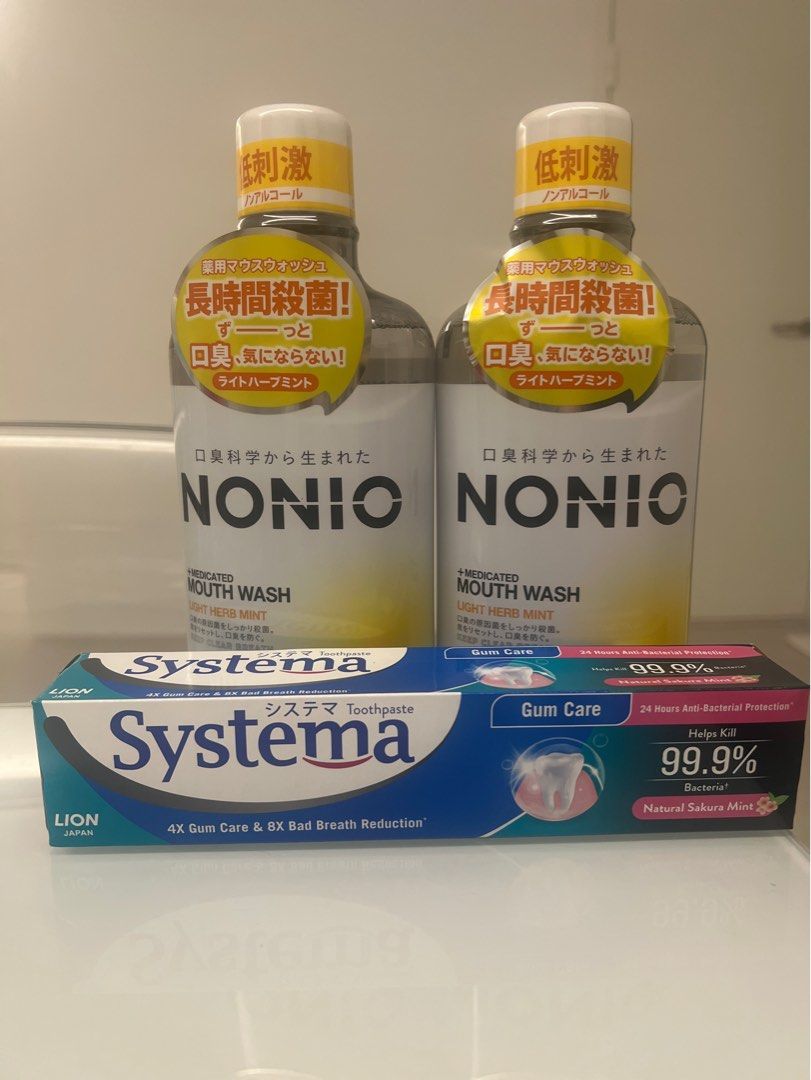 NONIO MEDICATED MOUTH WASH & SYSTEMA TOOTH PASTE, Beauty & Personal ...