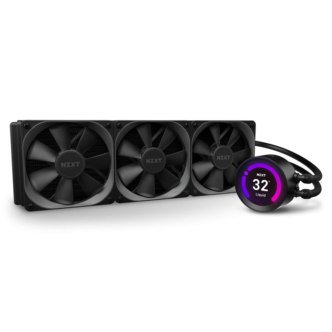NZXT RL-KRZ73-01 Kraken Z73 AIO RGB CPU Liquid Cooler, 360mm, Computers ...
