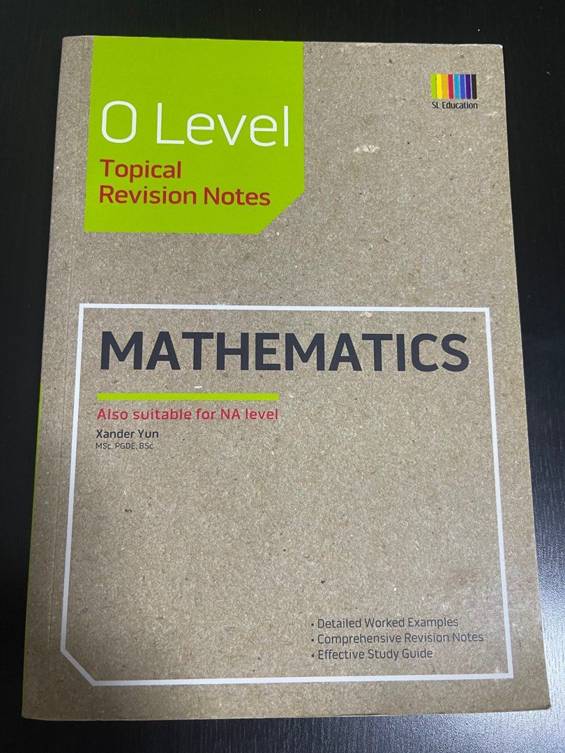 O Level Mathematics Topical Revision Notes, Hobbies & Toys, Books ...