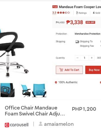 Office Chair Mandaue Foam, Furniture & Home Living, Office Furniture ...
