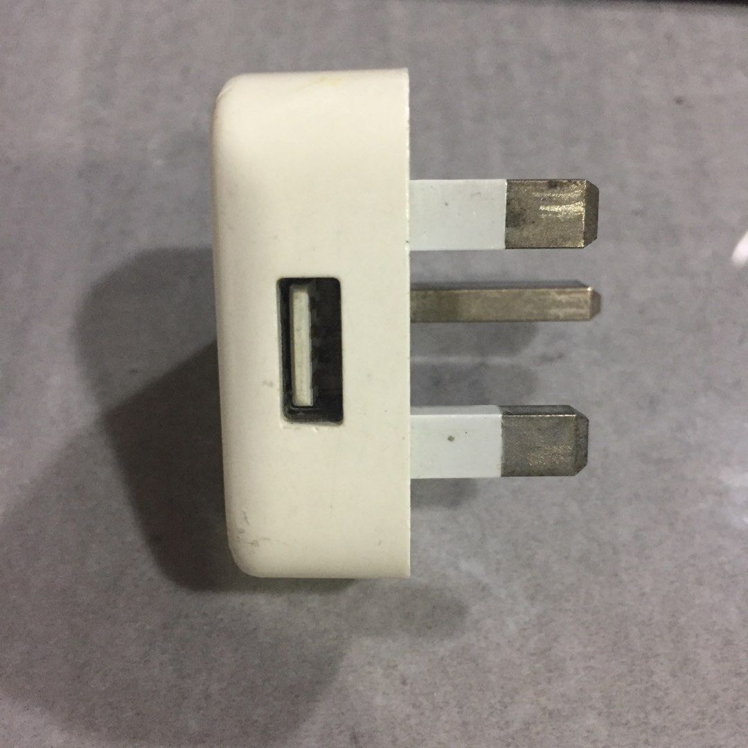 Original Apple 5V USB Power 3-Pin UK Adapter, Mobile Phones & Gadgets ...