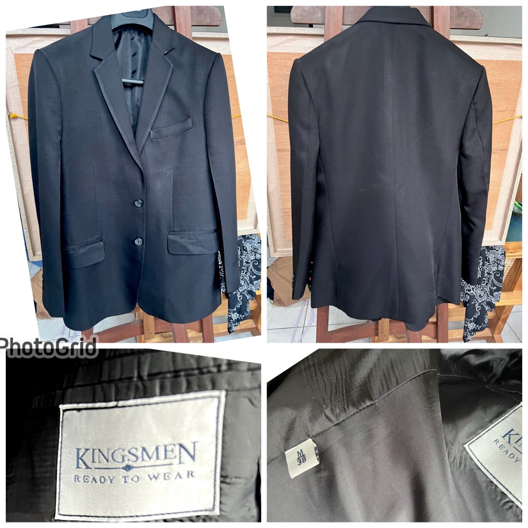 Original Kingsmen Gents Suit Black suit Medium size 38 Slightly used on ...