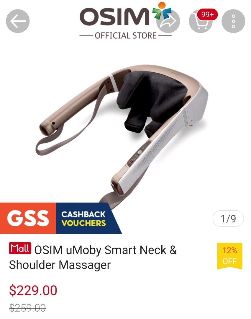 Osim uHug, Health & Nutrition, Massage Devices on Carousell