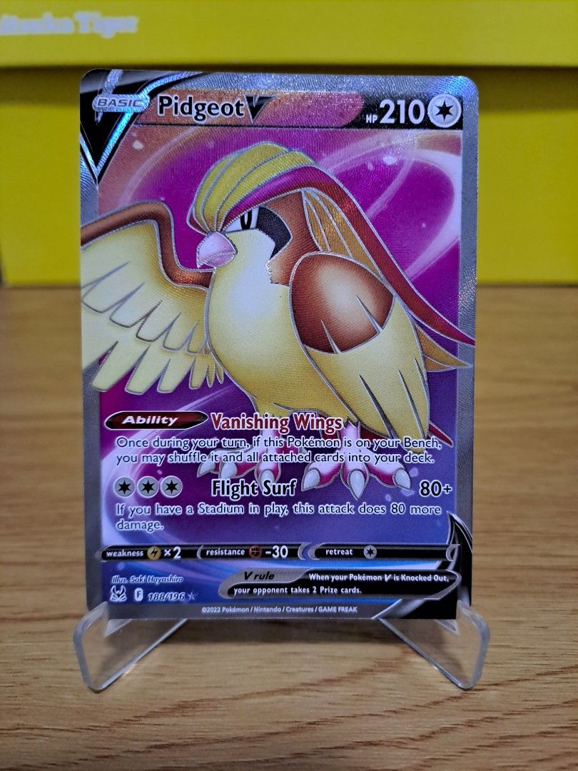 Pidgeot V FA Full Art Pokemon Card, Hobbies & Toys, Toys & Games on ...