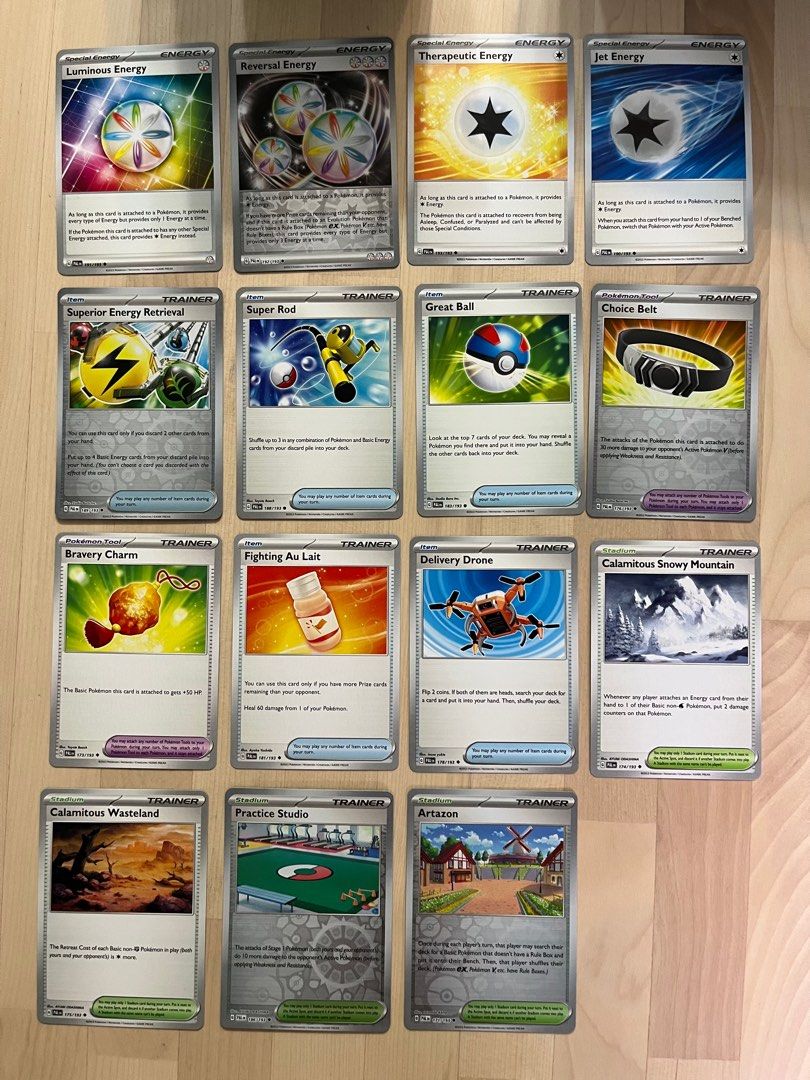 Pokemon Card Paldea Evolved Holo Rares & Trainer cards Deck Materials ...