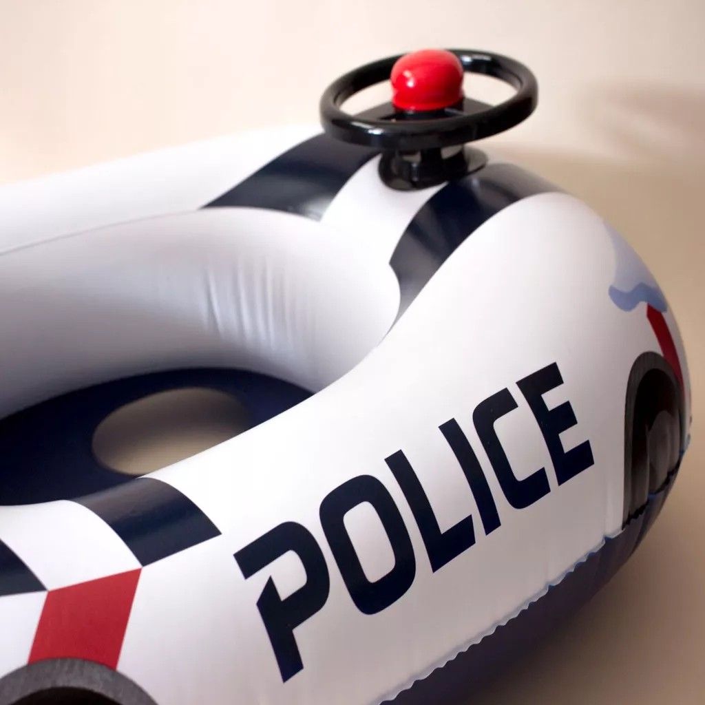 Police Car Swimming Float, Babies & Kids, Infant Playtime on Carousell
