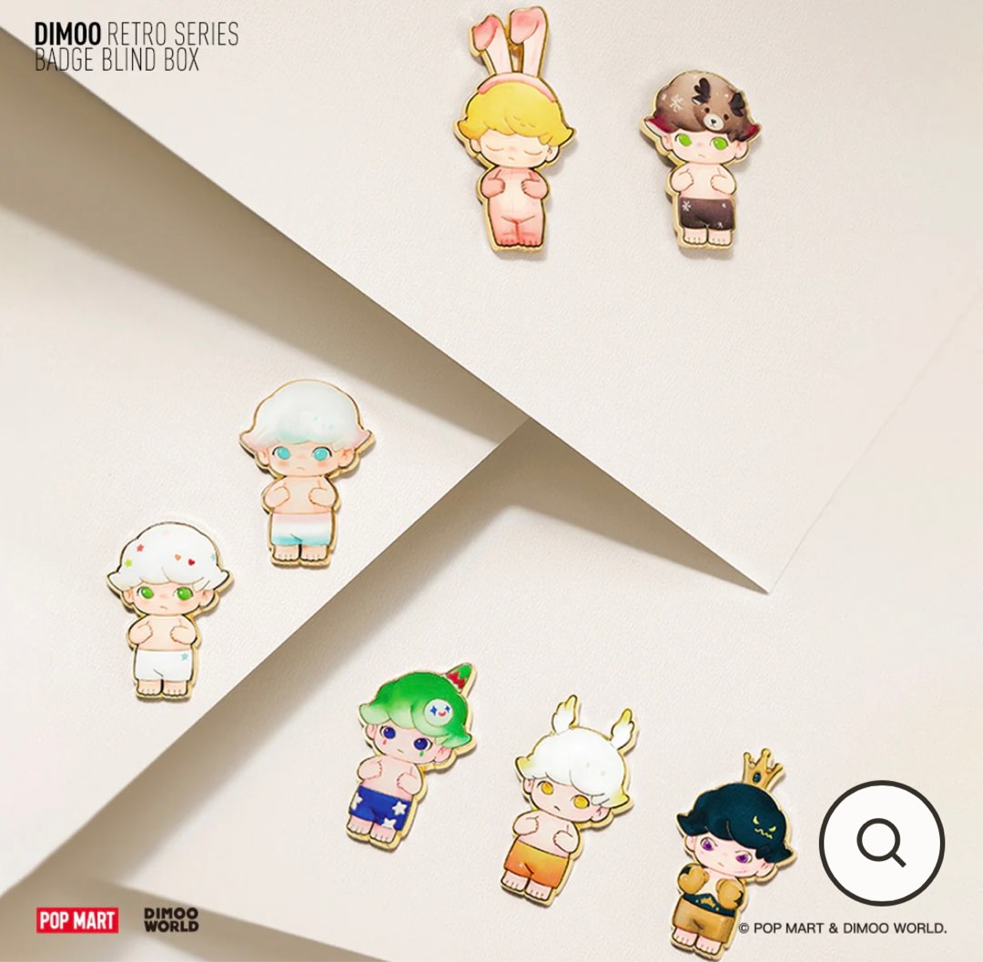 Popmart Dimoo Blind Box Badges, Hobbies & Toys, Toys & Games on Carousell
