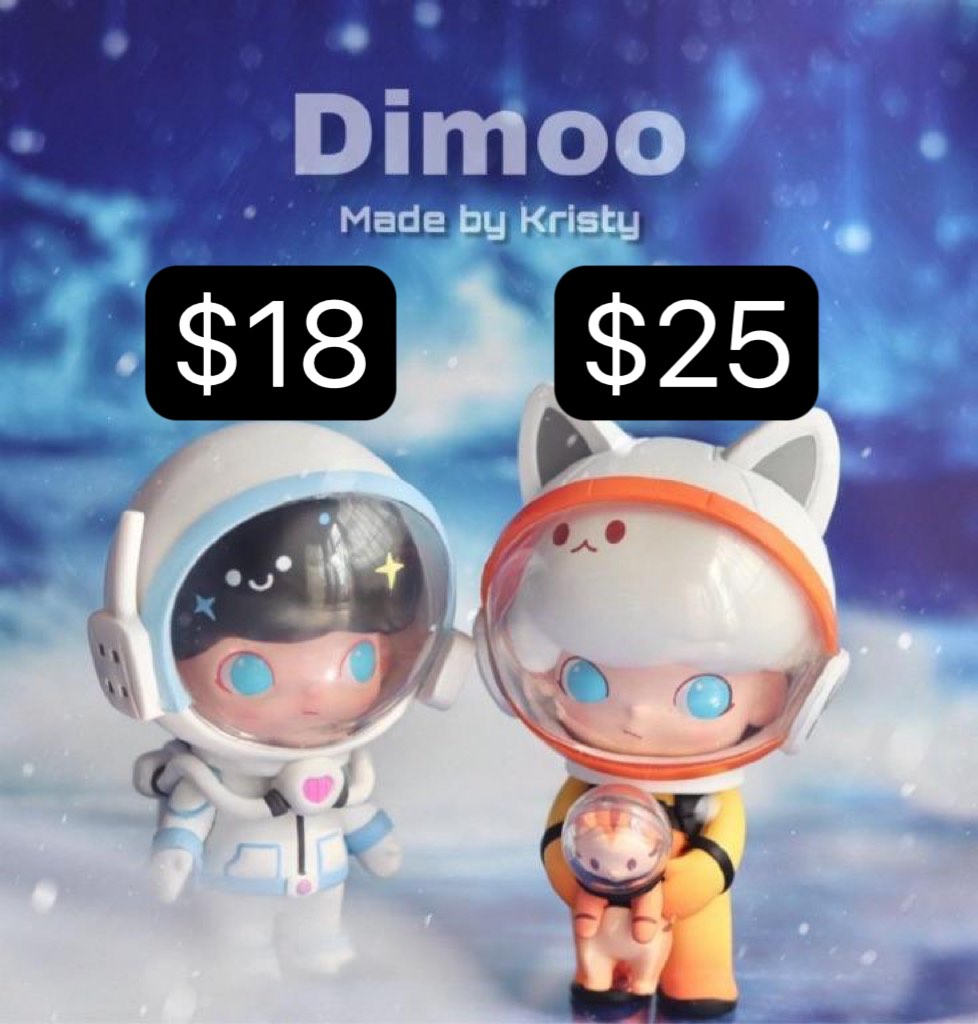 Popmart Dimoo space travel astronaut kitty space boy, Hobbies & Toys ...