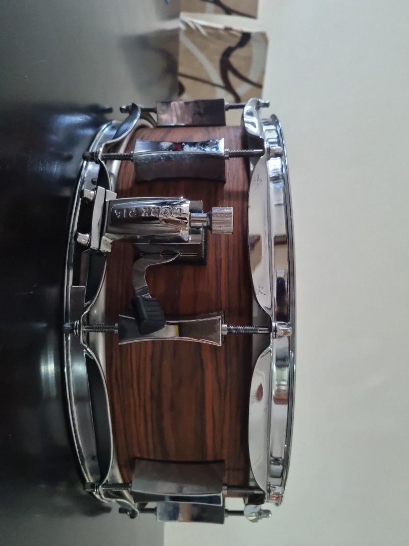 Pork Pie USA Custom 14x5 Maple snare drum ( Rosewood Veneer shell ...