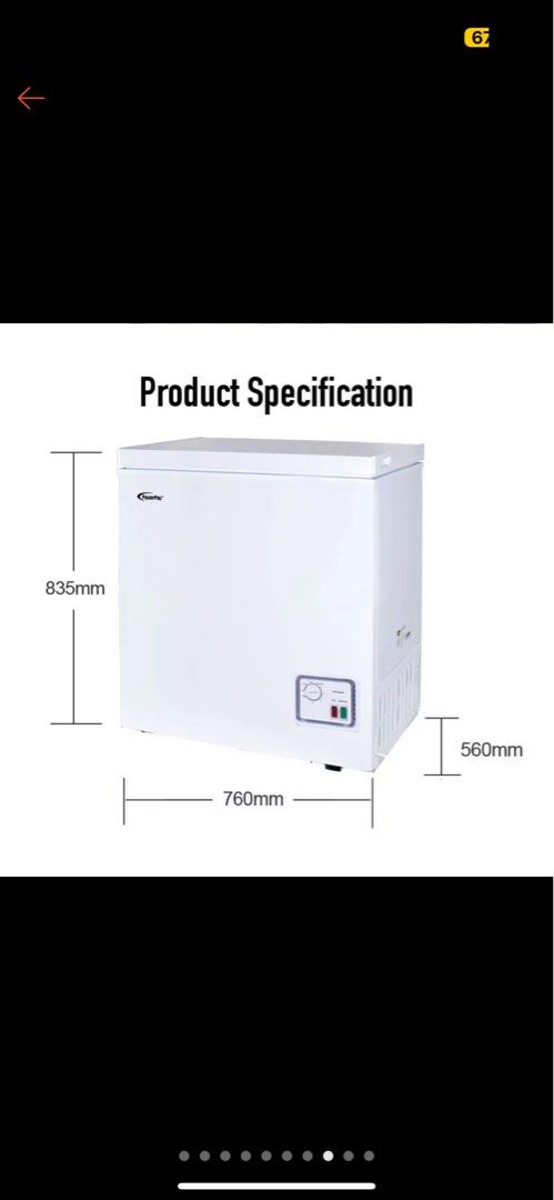 PowerPac Chest Freezer 150L CFC Free, Chiller & Freezer (PPFZ150), TV ...