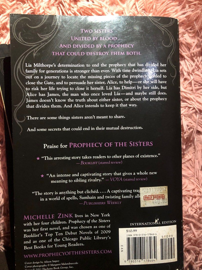 PROPHECY OF THE SISTERS BOOKS BY MICHELLE ZINK on Carousell
