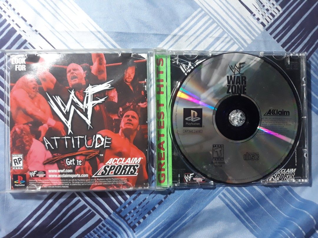 PS1 WWF War Zone Greatest Hits (CIB) NTSC-U/C Original Playstation 1 ...