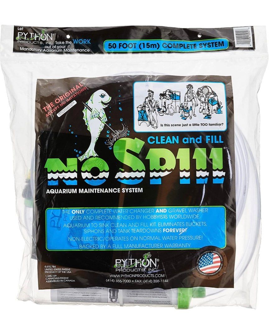 Python No Spill Clean and Fill Aquarium Maintenance System, Pet ...