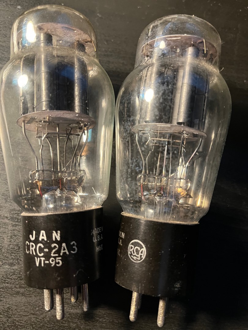 RCA 2a3 tubes matched pair (JAN military spec), Audio, Other Audio Equipment on Carousell