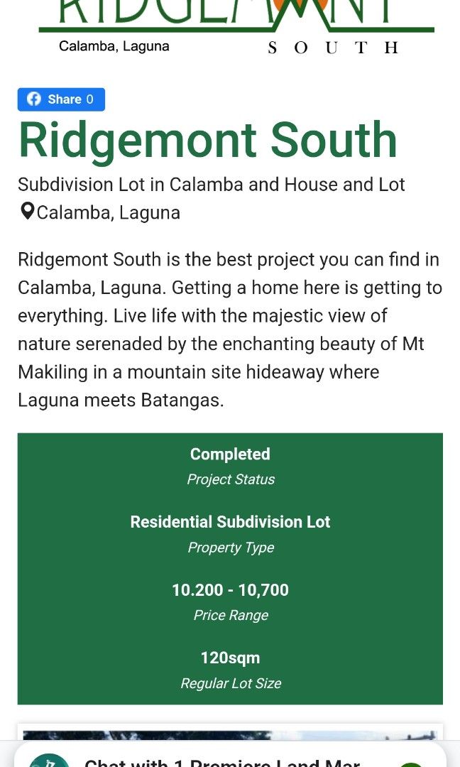 Ridgemont South Calamba Laguna, Property, For Sale, Lot on Carousell