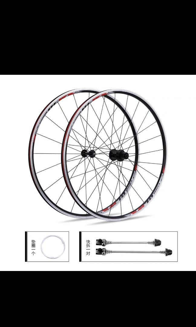 Roadbike 700c wheelset meroca super light lound hub, Sports Equipment ...