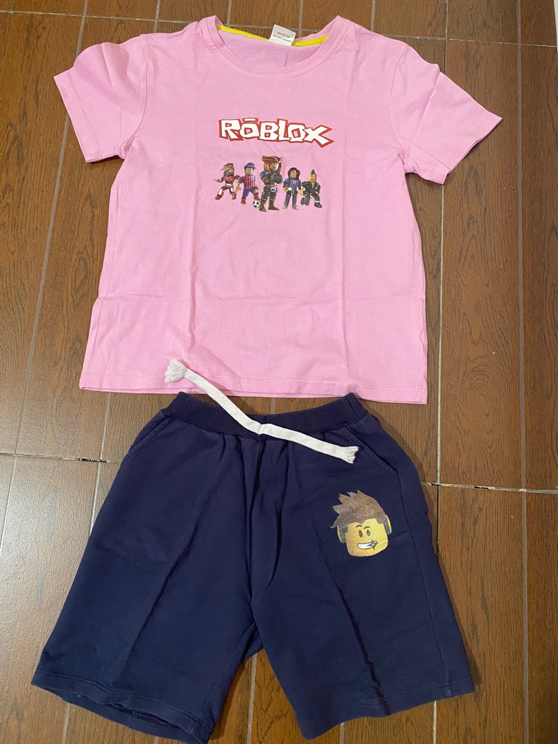Roblox Shorts and Shirt, Babies & Kids, Babies & Kids Fashion on Carousell