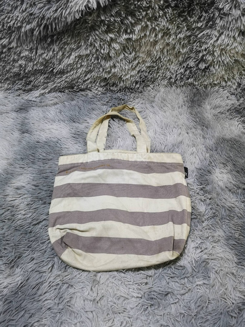 Rootote Stripes Canvas Tote Bag, Women's Fashion, Bags & Wallets, Tote ...