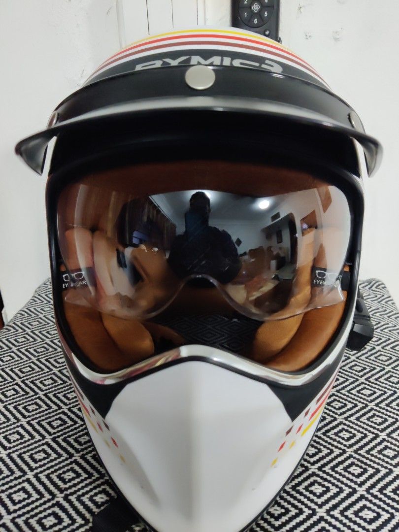 Rymic ABS Retro Full Face Motorcycle Helmet, Motorcycles, Motorcycle ...