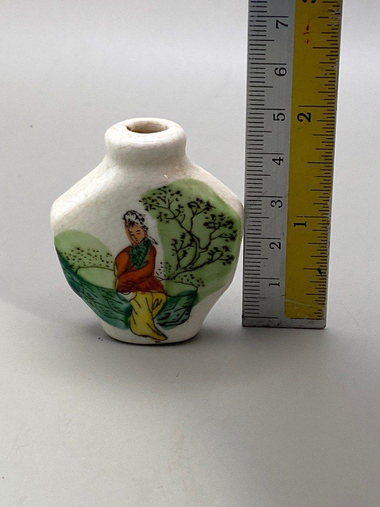 Salt container box Chinese old vintage antique collectible porcelain ...