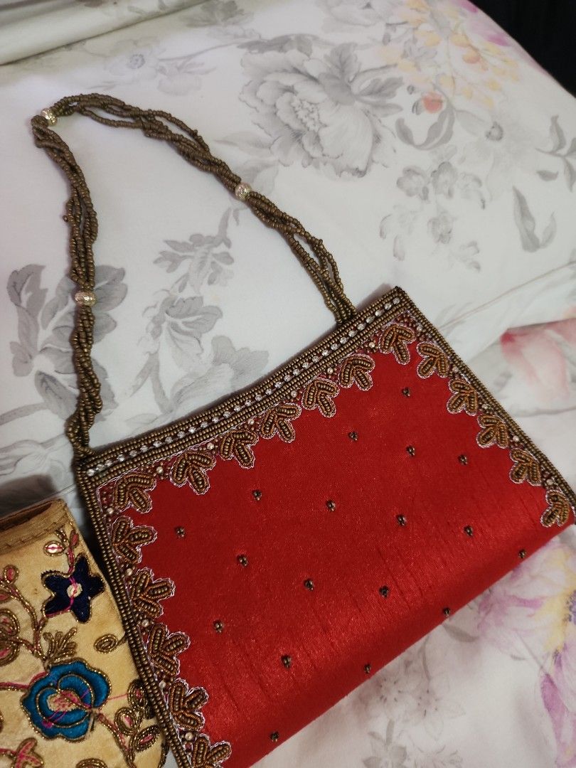 Saree bag, Women's Fashion, Bags & Wallets, Clutches on Carousell