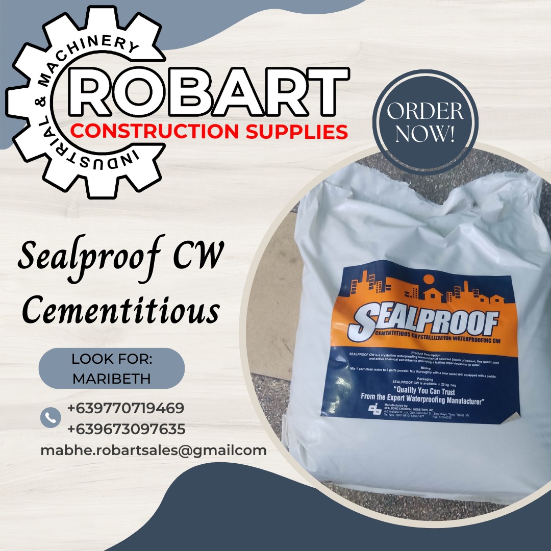 sealproof CW cementitious, Commercial & Industrial, Construction Tools & Equipment on Carousell