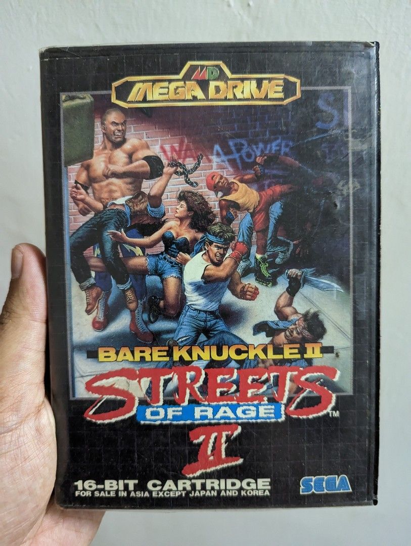 SEGA MEGADRIVE BARE KNUCKLE STREETS 3 GAMES CARTRIDGE, Video Gaming ...