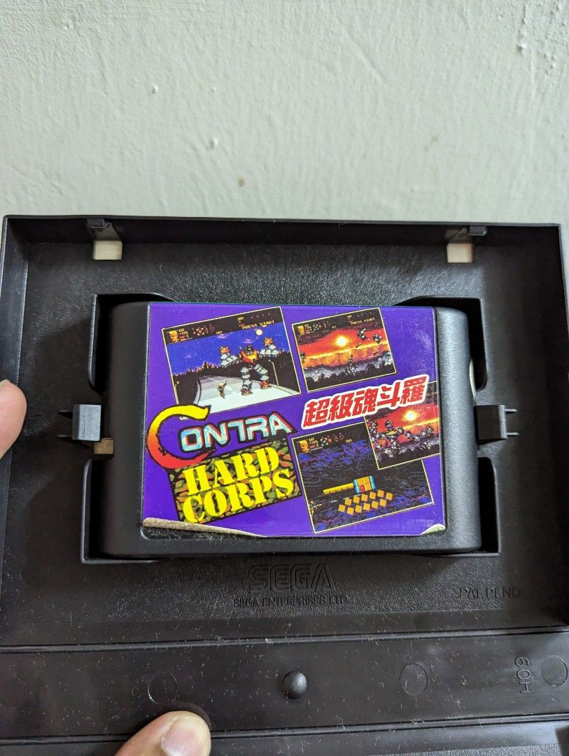 SEGA MEGADRIVE CONTRA GAMES CARTRIDGE, Video Gaming, Video Games ...