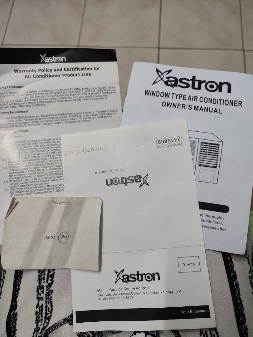 1.5 HP ASTRON INVERTER CLASS WINDOW TYPE AIRCON (REMOTE CONTROLLED), TV ...