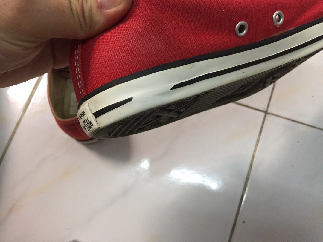 Sepatu converse all star low merah red, Fesyen Pria, Sepatu , Sneakers ...