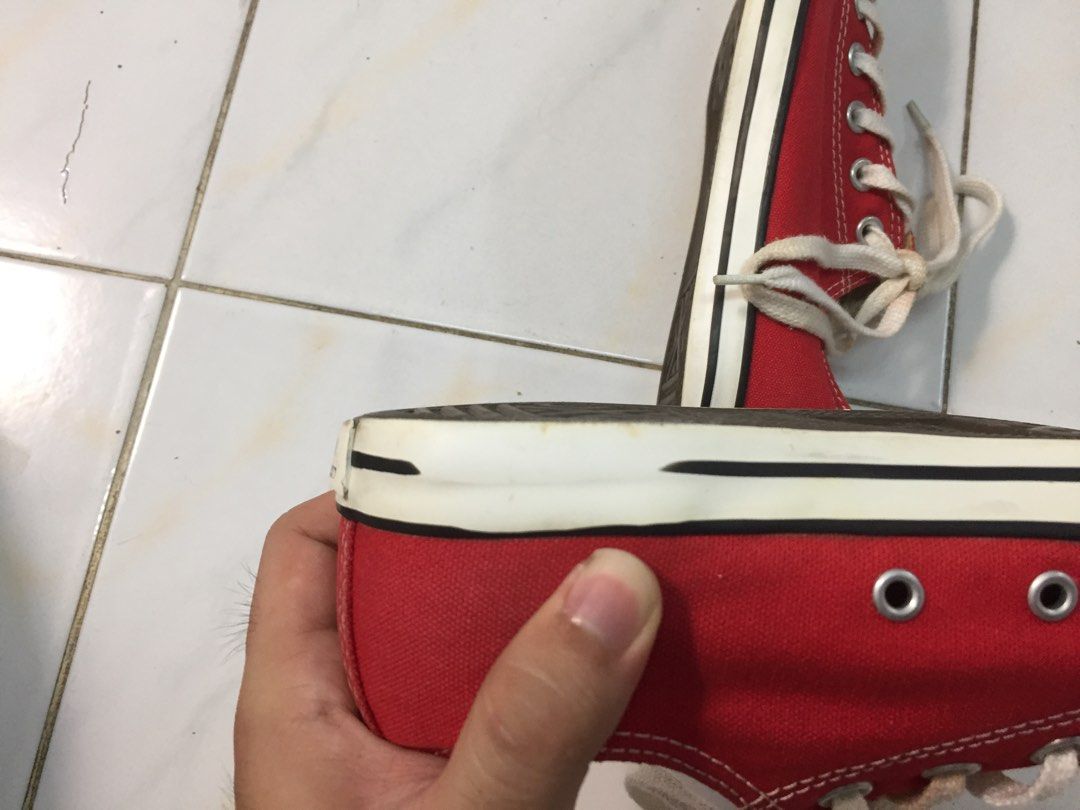 Sepatu converse all star low merah red, Fesyen Pria, Sepatu , Sneakers ...